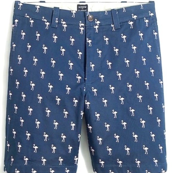 J. Crew Factory | Shorts | J Crew Factory Mens 1 Shorts Flamingo Print ...